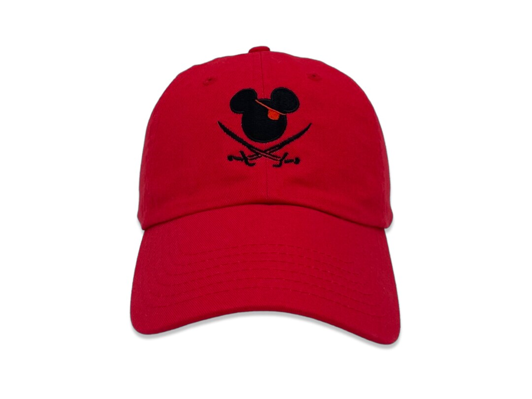Mickey Mouse Pirate Embroidered Hat | Cruise Line Baseball Caps ...