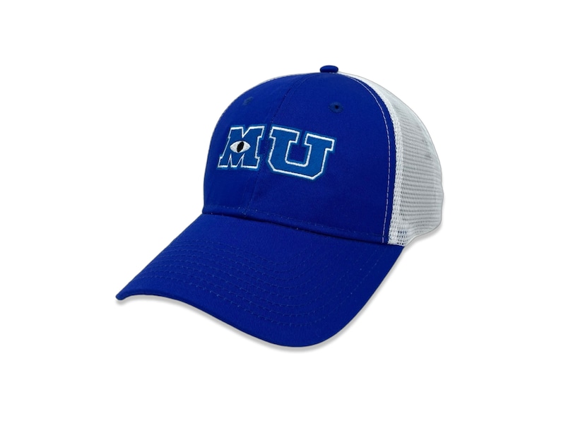 MU Embroidered Trucker Hat Monsters University Cap - Etsy