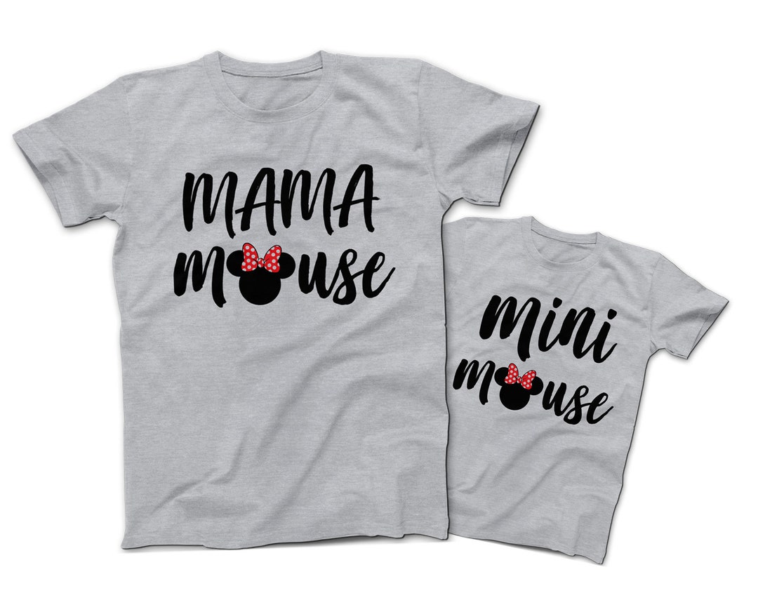 Mama Mouse T-shirt | Mini Mouse T-shirt | Mommy and Daughter T-shirts ...