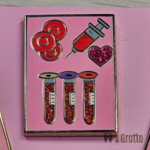 Phlebotomy Pin. Blood Vial Pin.pst Git. Phlebotomist Gift.blood Cell ...