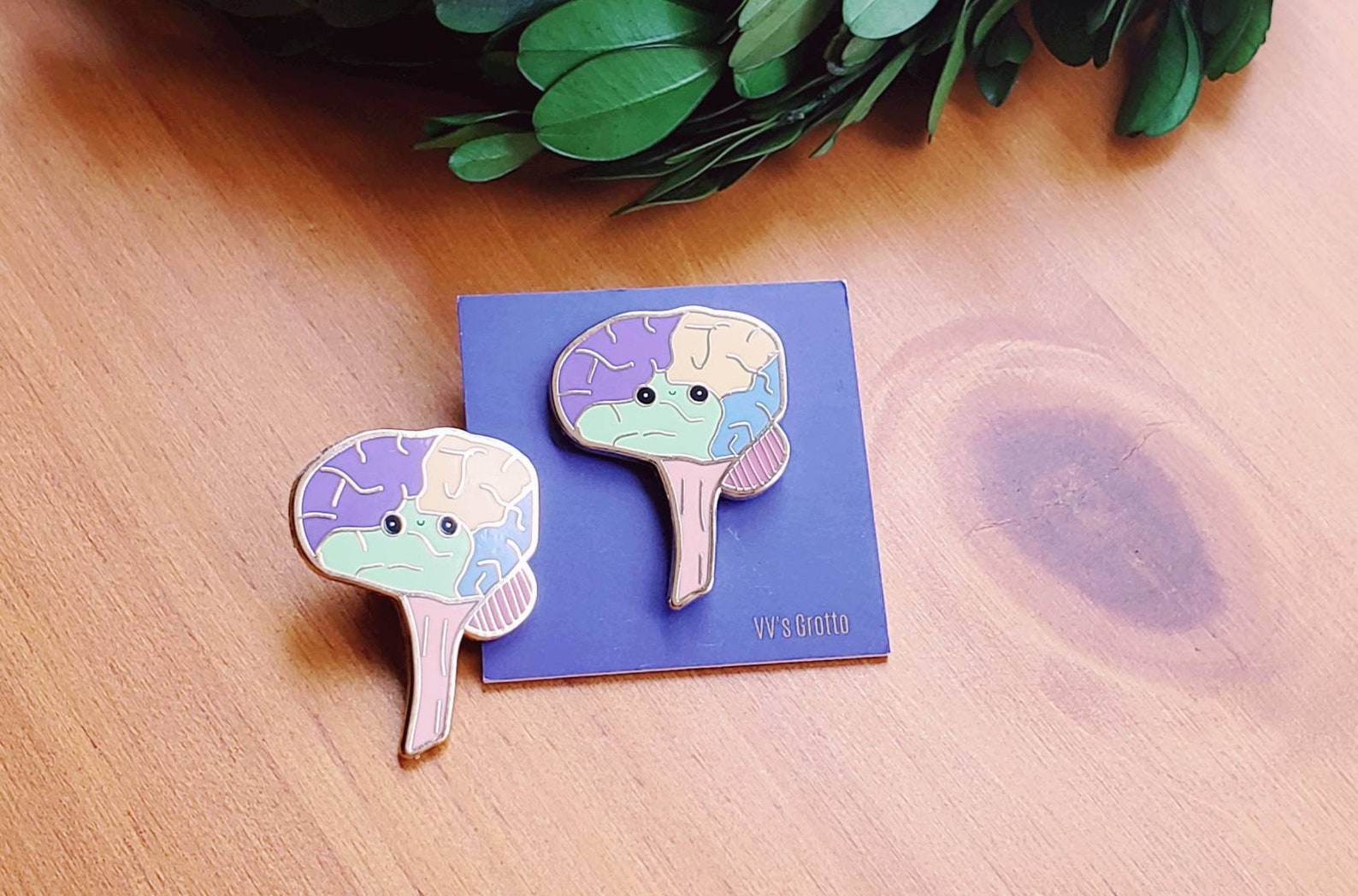 Brain Enamel Pin.hard Enamel Pin.brain Pin.pediatric | Etsy