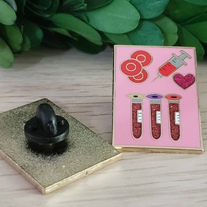 Phlebotomy Pin. Blood Vial Pin.pst Git. Phlebotomist Gift.blood Cell ...