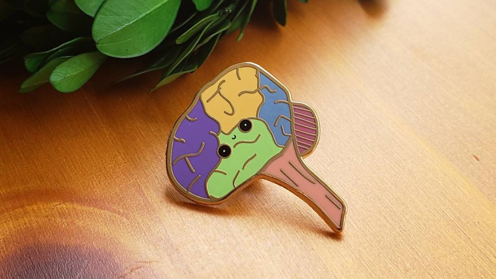 Brain Enamel Pin.hard Enamel Pin.brain Pin.pediatric | Etsy