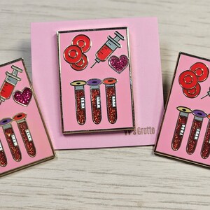 Phlebotomy Pin. Blood Vial Pin.pst Git. Phlebotomist Gift.blood Cell ...