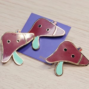 Liver Enamel Pin.hard Enamel Pin.liver Pin.abdomen Ultrasound Pin ...