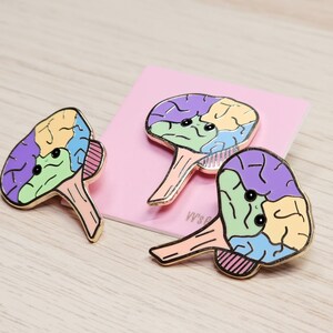 Brain Enamel Pin.hard Enamel Pin.brain Pin.pediatric Ultrasound Pin ...