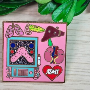 Ultrasound Enamel Pin.hard Enamel Pin.ultrasound Pin.abdomen Ultrasound ...