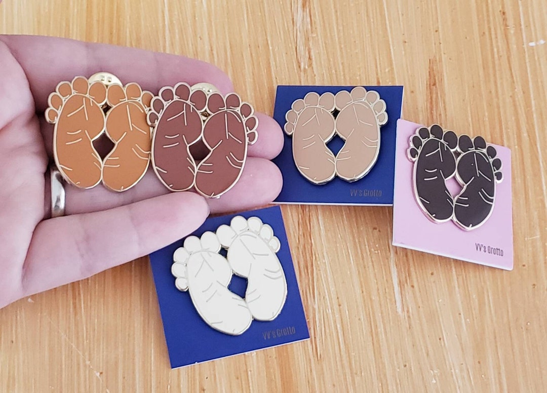 Baby Feet Enamel Pin: NICU Nurse, Midwife Gift - Etsy
