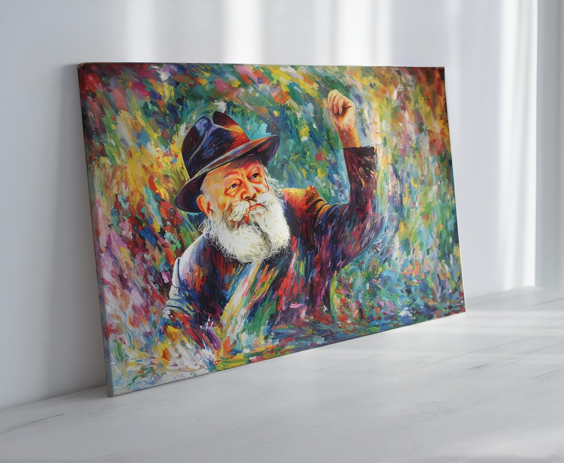 Lubavitcher Rebbe Canvas Print, Chabad Lubavitch Rebbe, Chabad Judaica ...