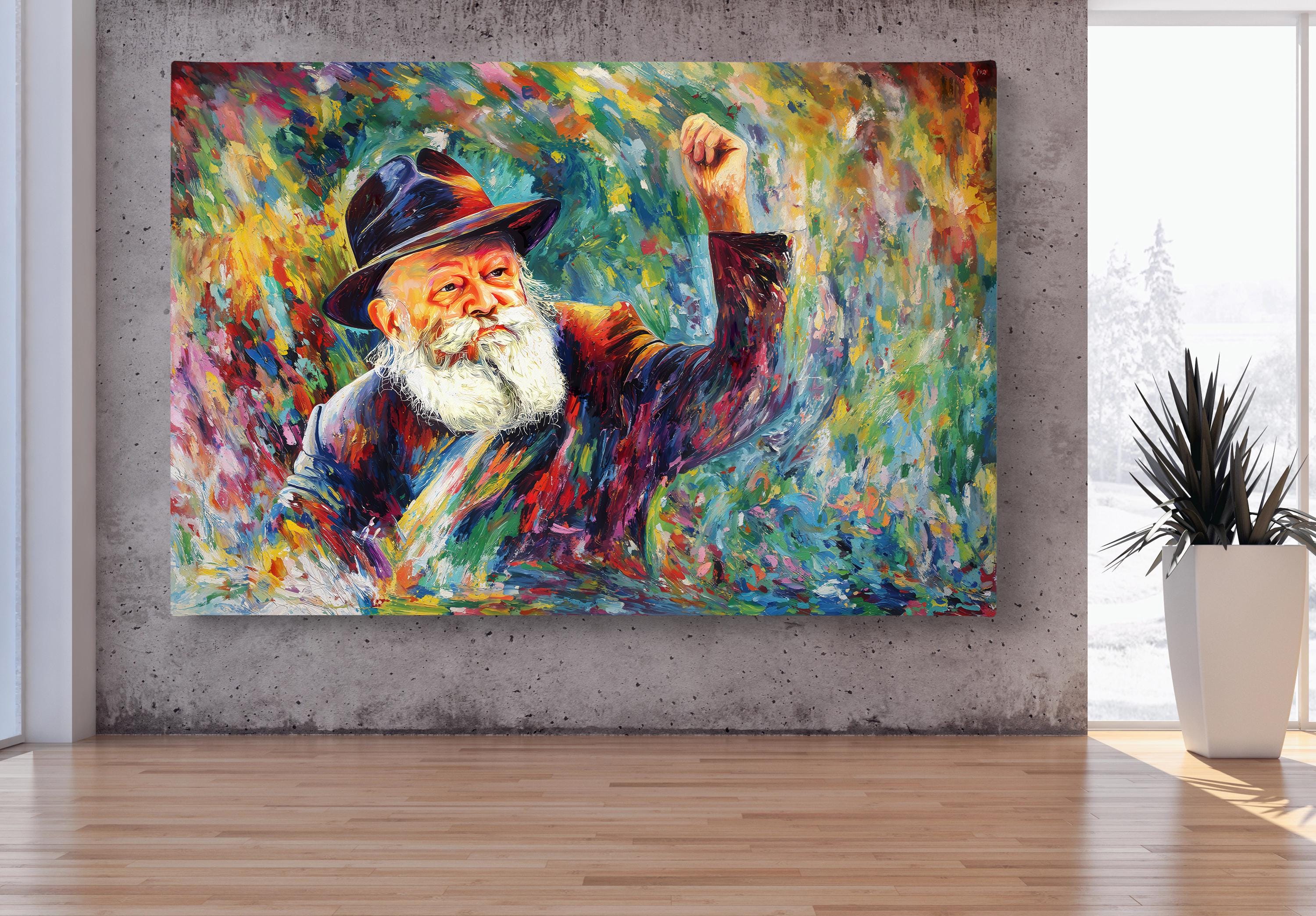 Lubavitcher Rebbe Canvas Print, Chabad Lubavitch Rebbe, Chabad Judaica ...