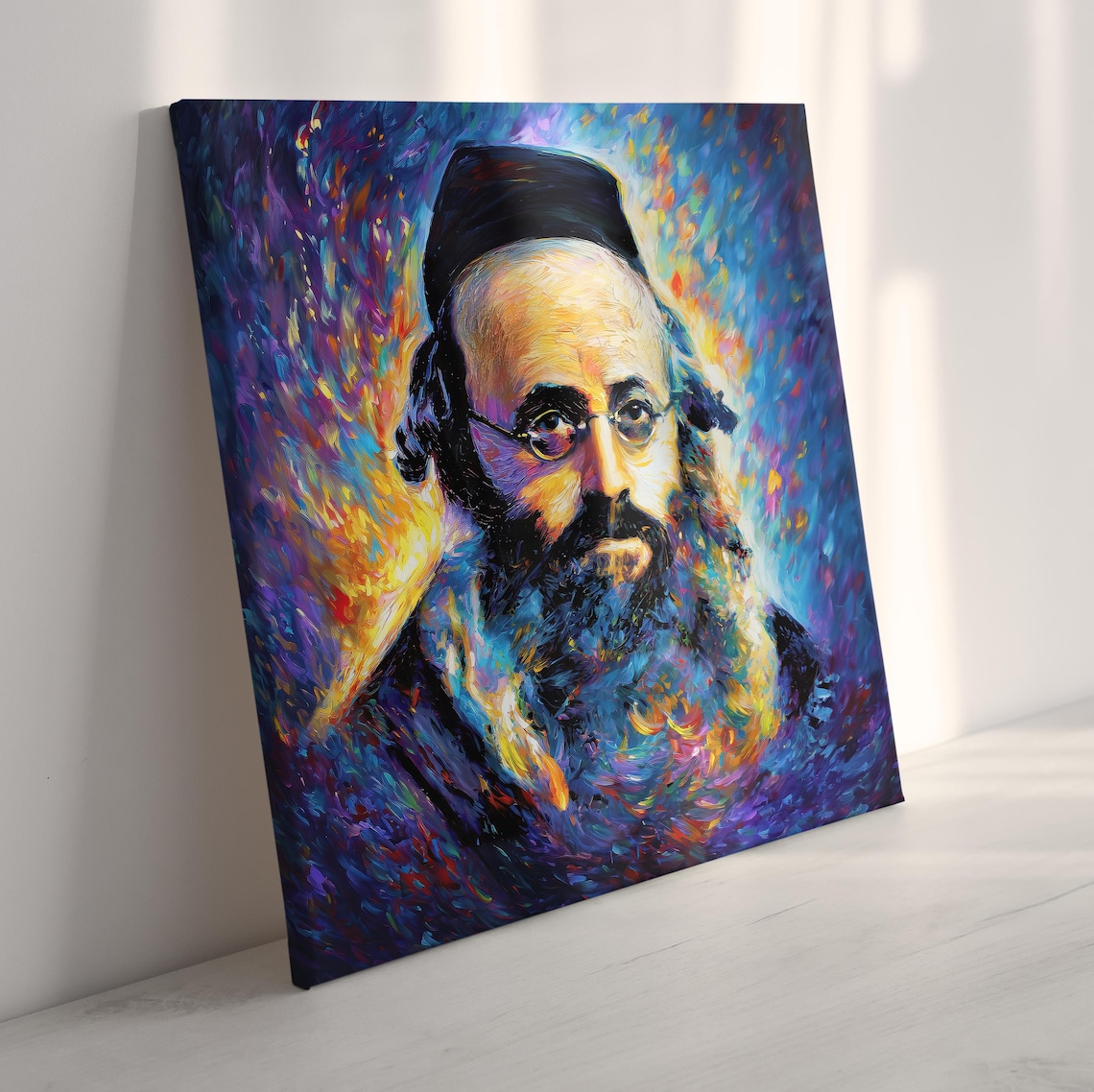 Aish Kodesh, the Piaseczna Rebbe Canvas Art, Rabbi Kalonymus Kalman ...
