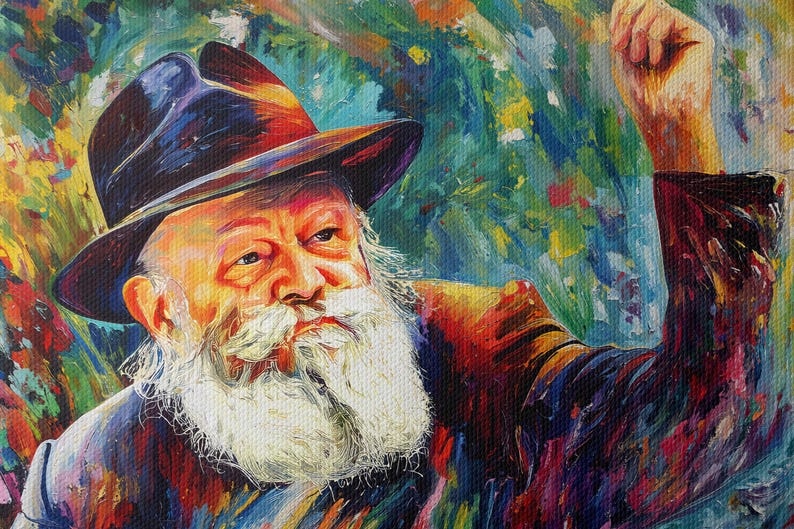 Lubavitcher Rebbe Canvas Print, Chabad Lubavitch Rebbe, Chabad Judaica ...