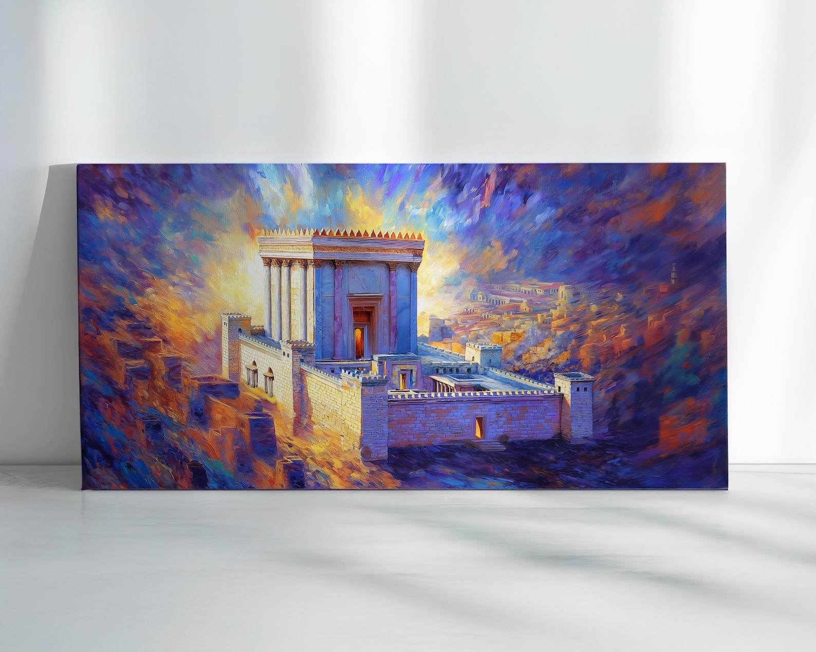 Judaica Wall Art | Beit Hamikdash Canvas Print, Jewish Art, Third ...