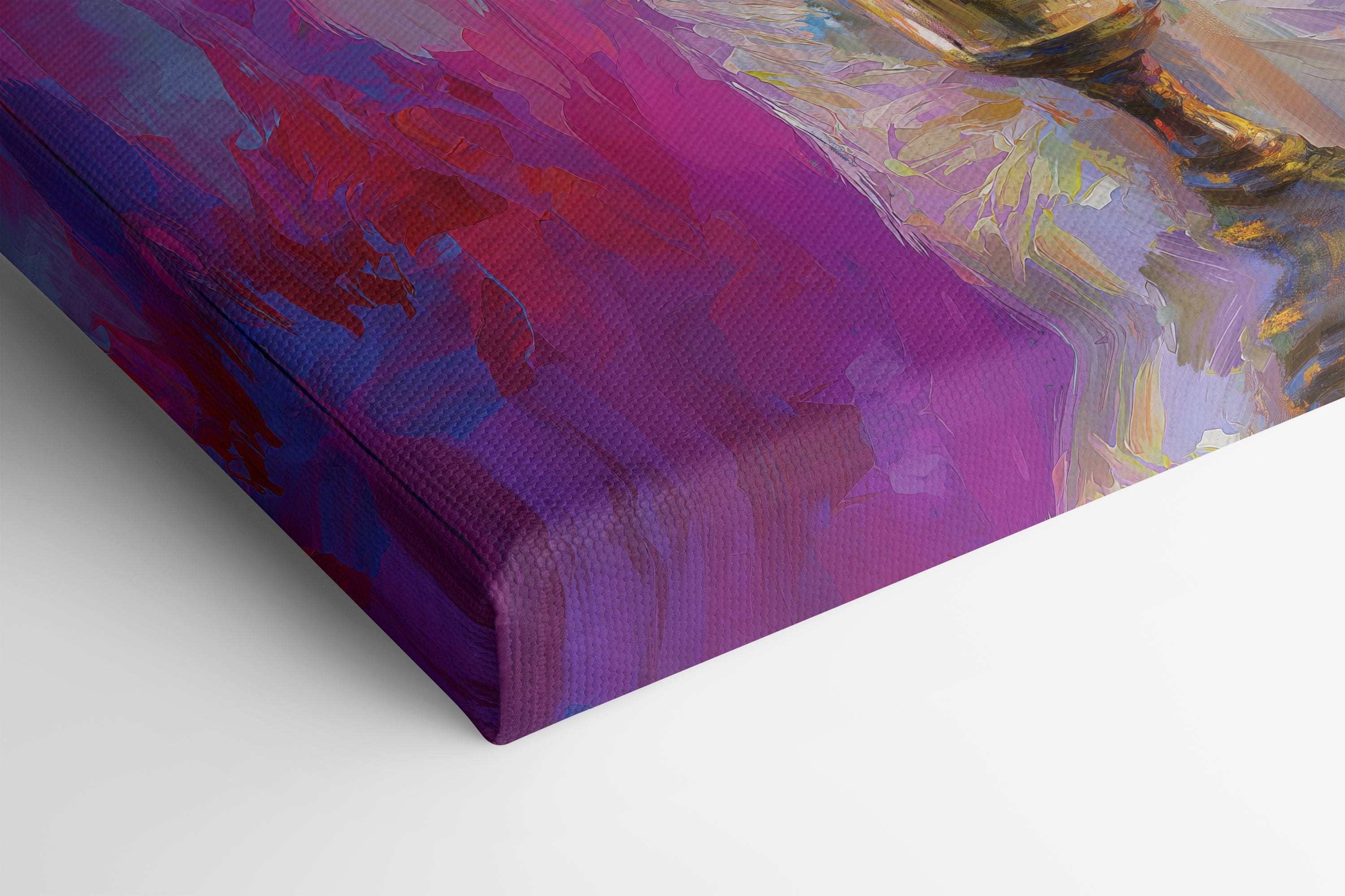 Shabbat Candles – Shabbos Art Canvas – Judaica Painting, Sabbath Gift ...