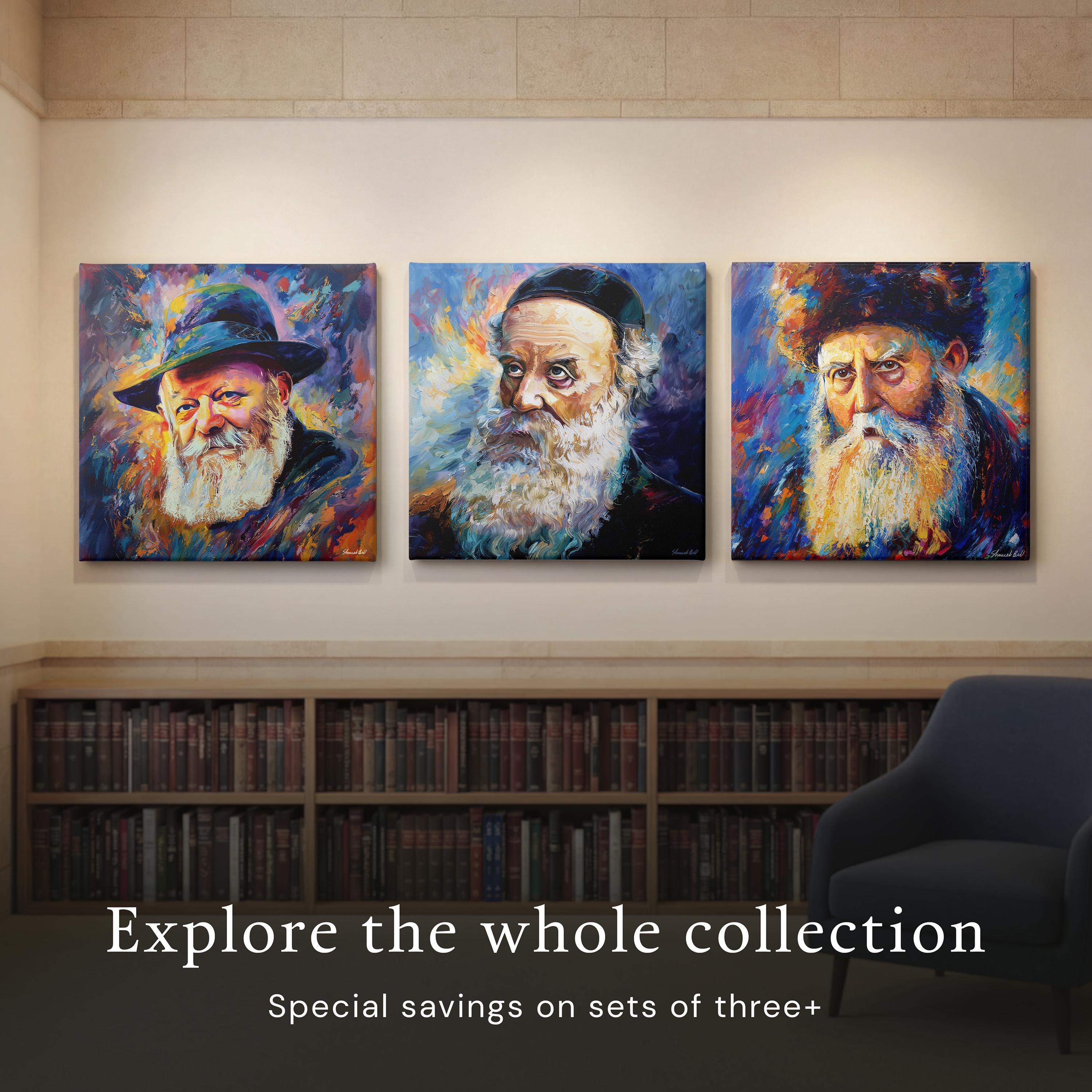 Lubavitcher Rebbe Canvas Print, Chabad Lubavitch Rebbe, Chabad Judaica ...