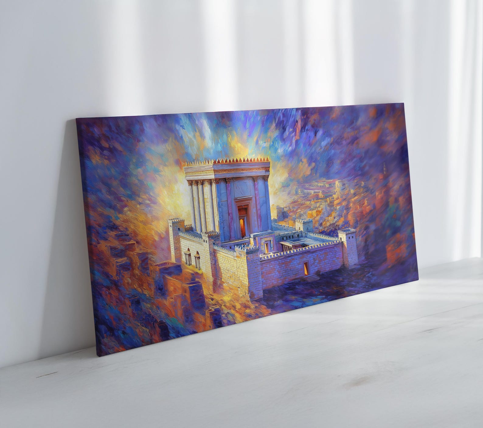 Judaica Wall Art | Beit Hamikdash Canvas Print, Jewish Art, Third ...