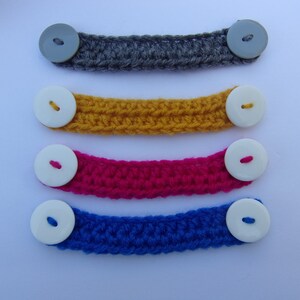 Crocheted Ear Savers, Set of 4 Ear Savers for Ear Loop Mask, Crocheted ...