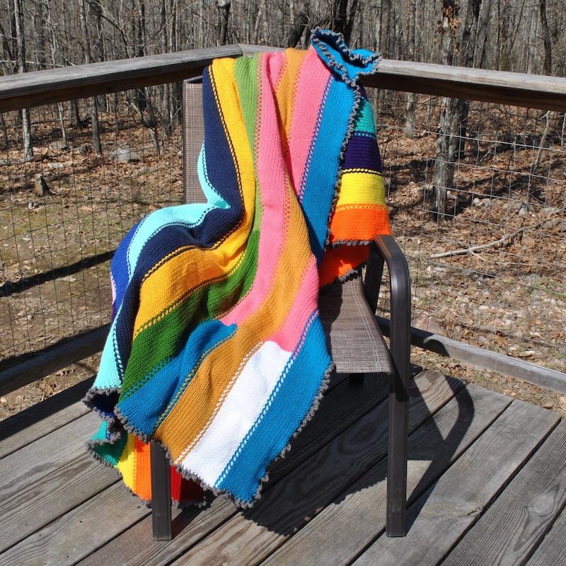 Knit Lap Blanket - Etsy