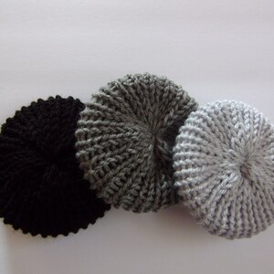 Addi Loom Knitted Sponge Set of 3, Gray/black Dish Scrubby Sponge ...