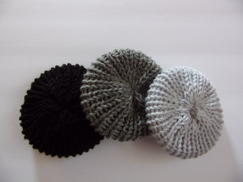 Addi Loom Knitted Sponge Set of 3 Gray/black Dish Scrubby | Etsy