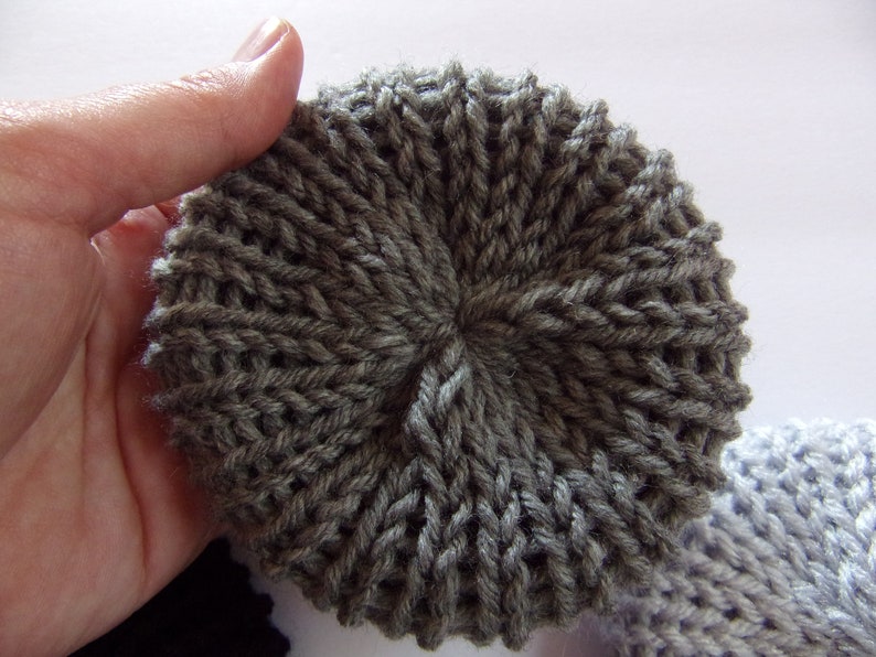 Addi Loom Knitted Sponge Set of 3 Gray/black Dish Scrubby | Etsy