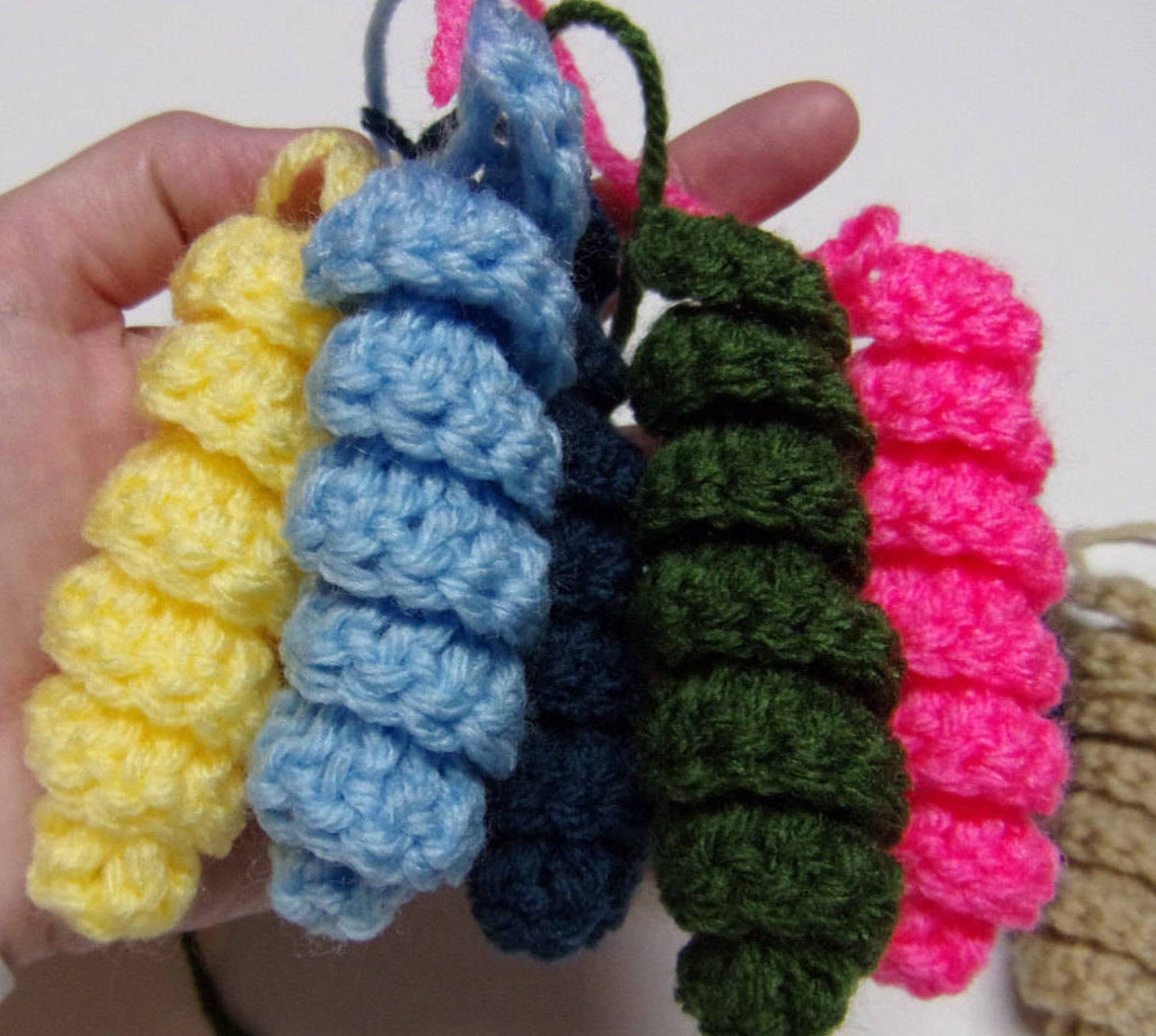 Curly Cues Set of 10 Hand Crocheted Curly Cue Embellishments - Etsy