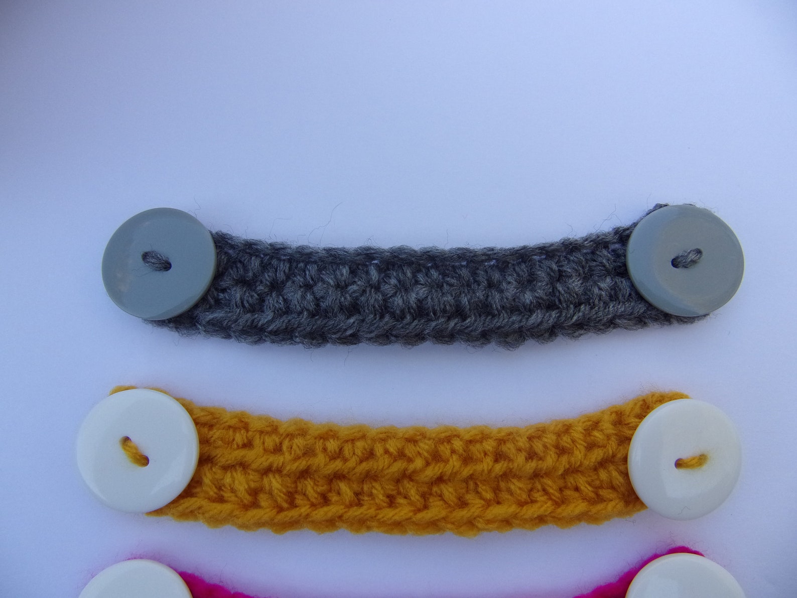 Crocheted Ear Savers, Set of 4 Ear Savers for Ear Loop Mask, Crocheted ...