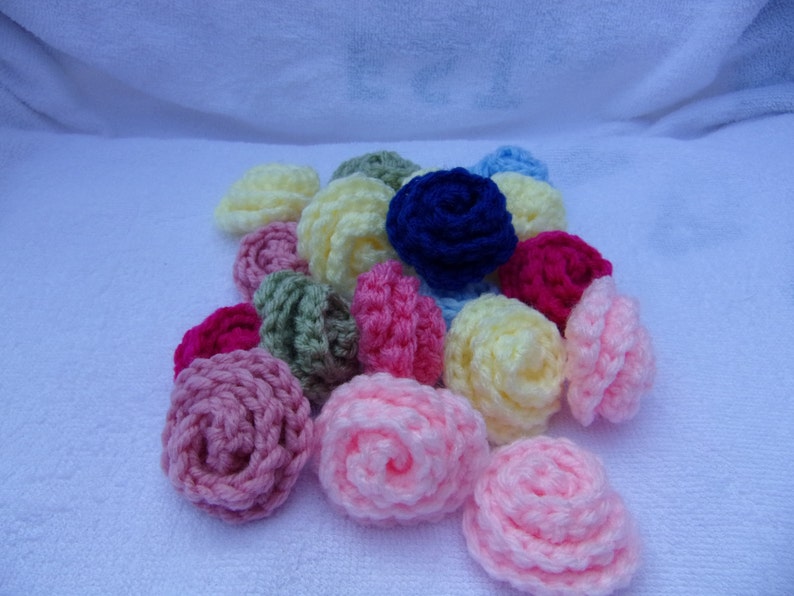 Small 2 Rosettes Set of 12 Assorted Colors Simple - Etsy