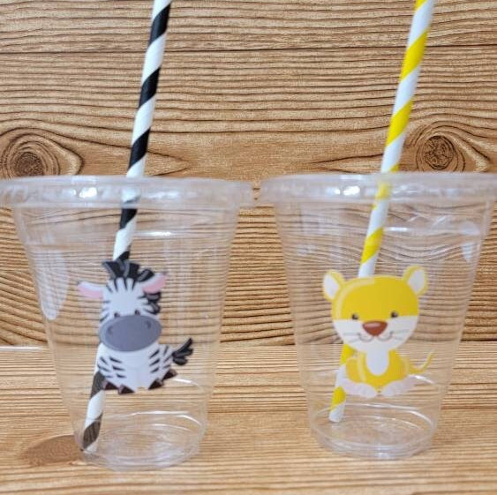 12oz Jungle Theme Party Cups Zoo Animal Party Jungle Theme - Etsy
