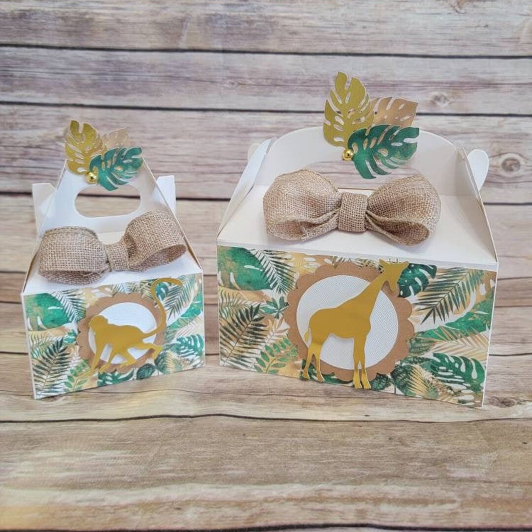 Safari Favor Box, Safari Them Gable Box, Jungle Themed Party, Baby ...