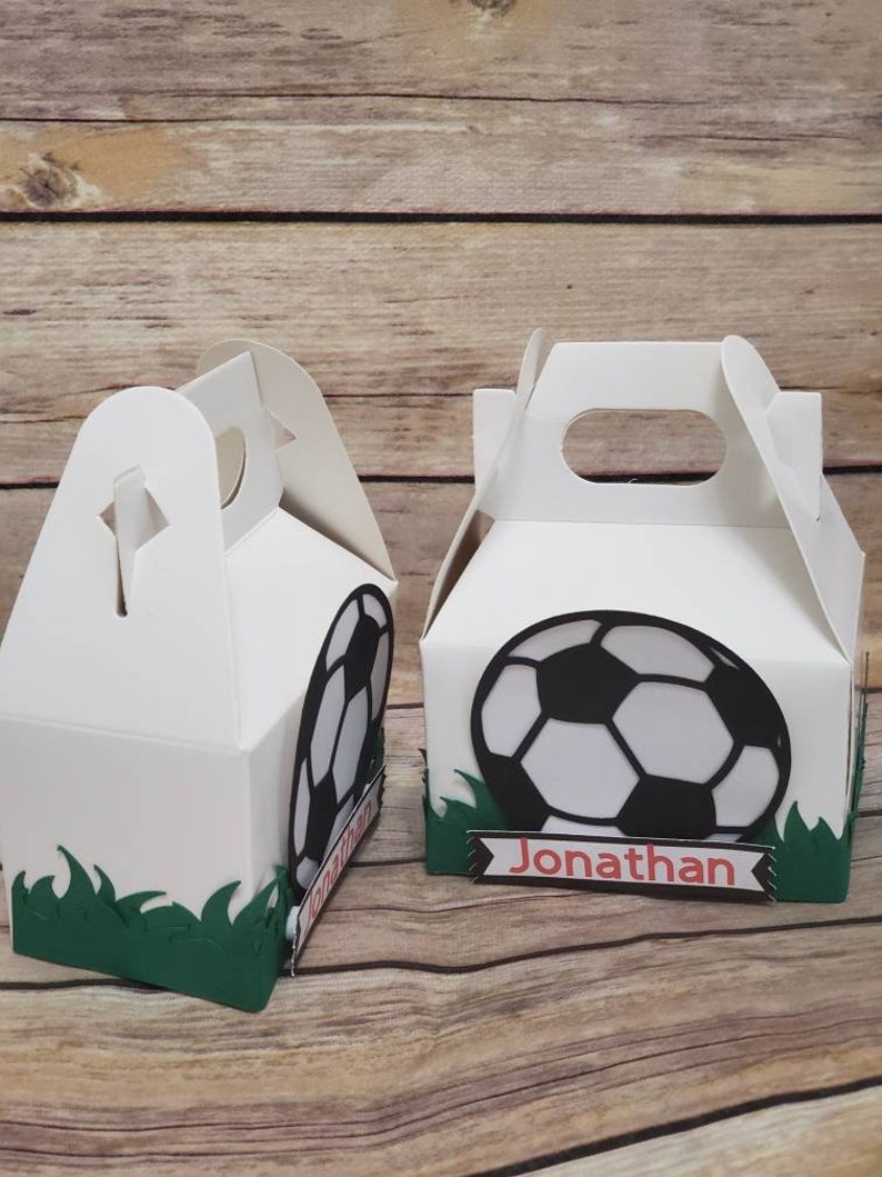 Soccer Favor Box Soccer Party Theme - Etsy
