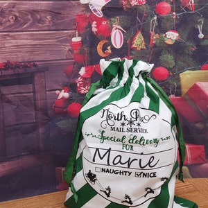 Personalized Christmas Sacks, Custom Santa Sacks, Christmas Sacks for ...