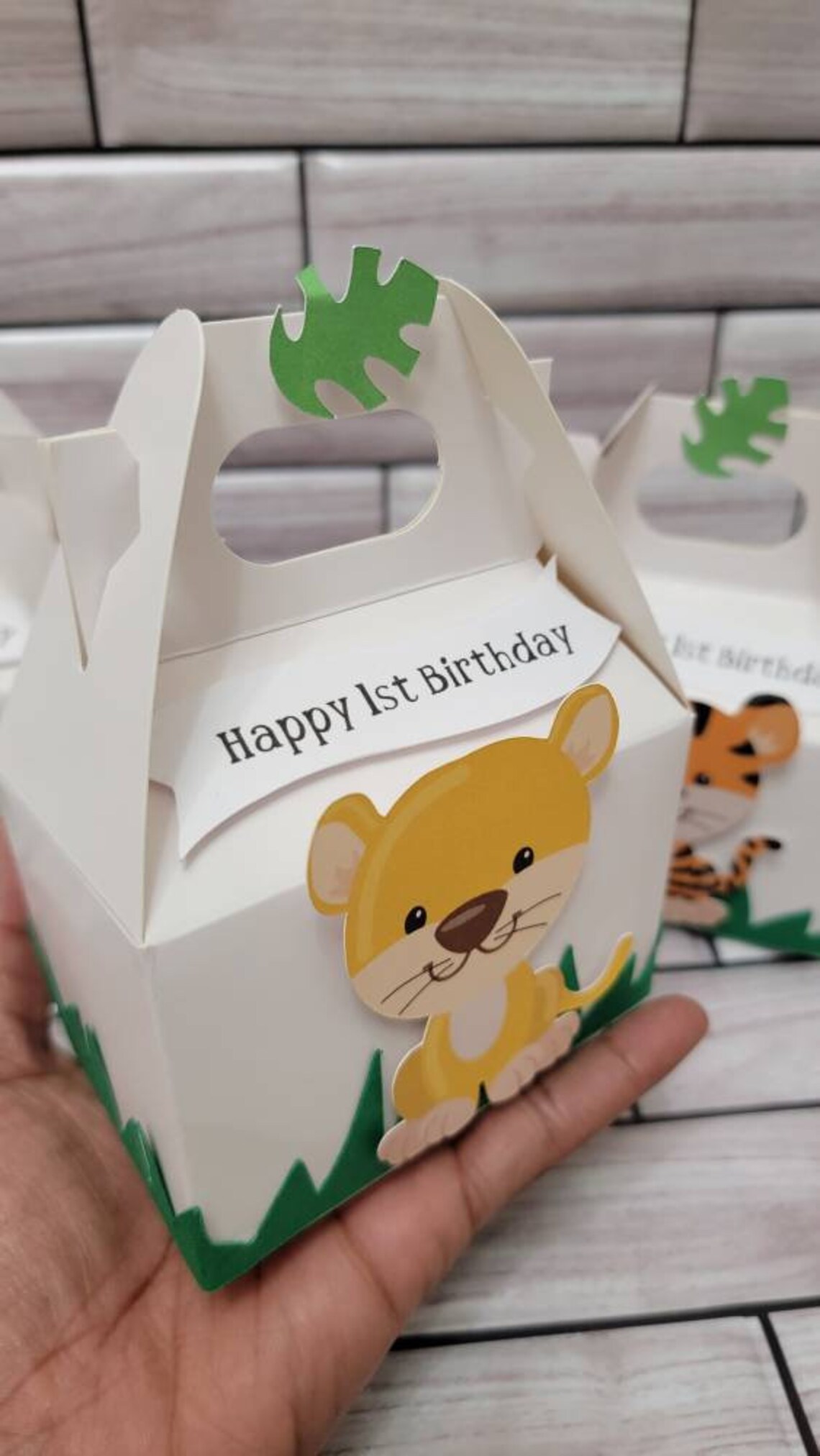 Safari Animal Favor Box: Jungle Theme Party Gable Box - Etsy