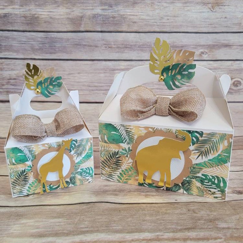 Safari Favor Box Safari Them Gable Box Jungle Themed Party - Etsy