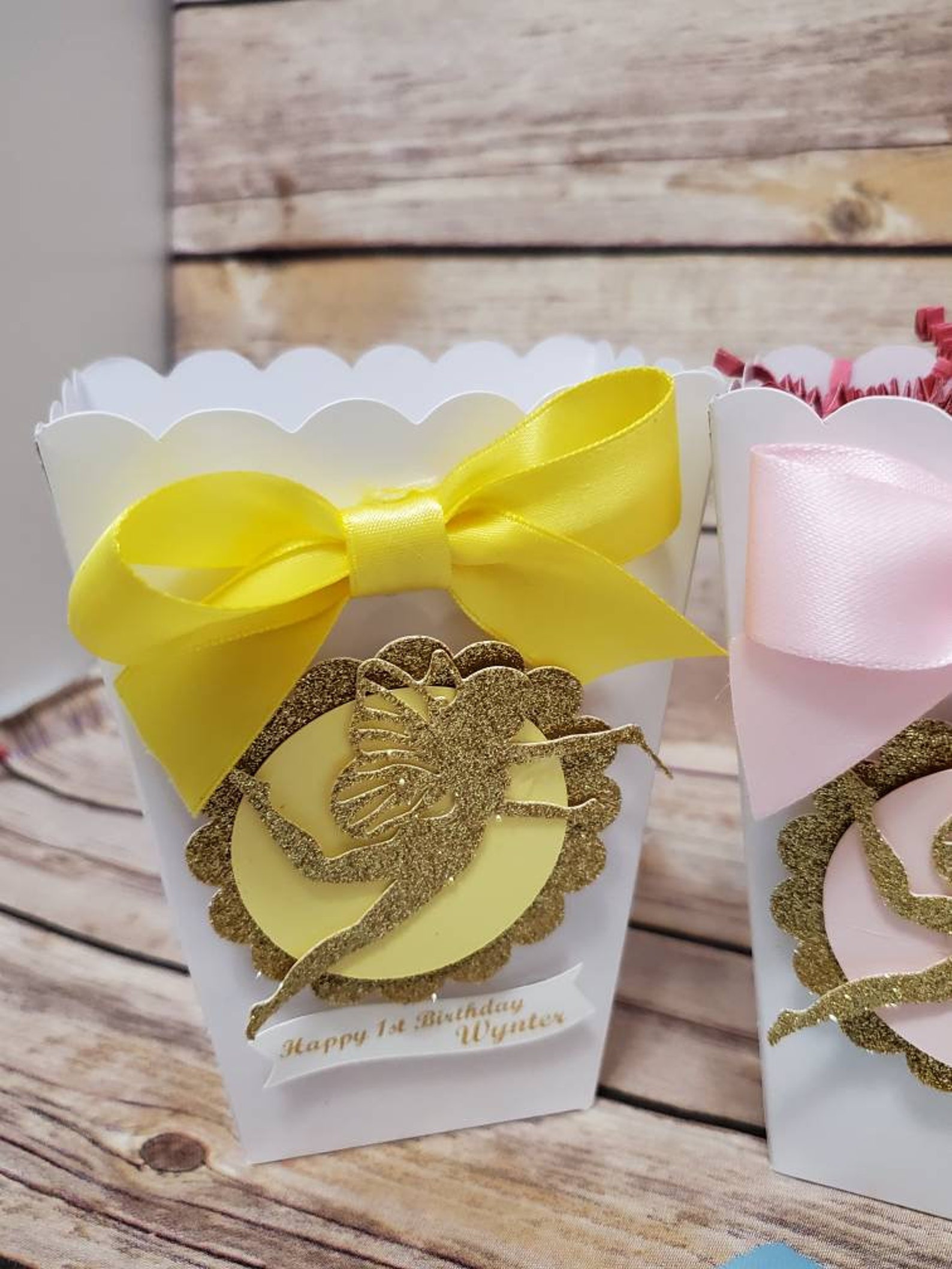 Fairy Favor Boxes Fairy Popcorn Boxes Fairy Gable Boxes - Etsy
