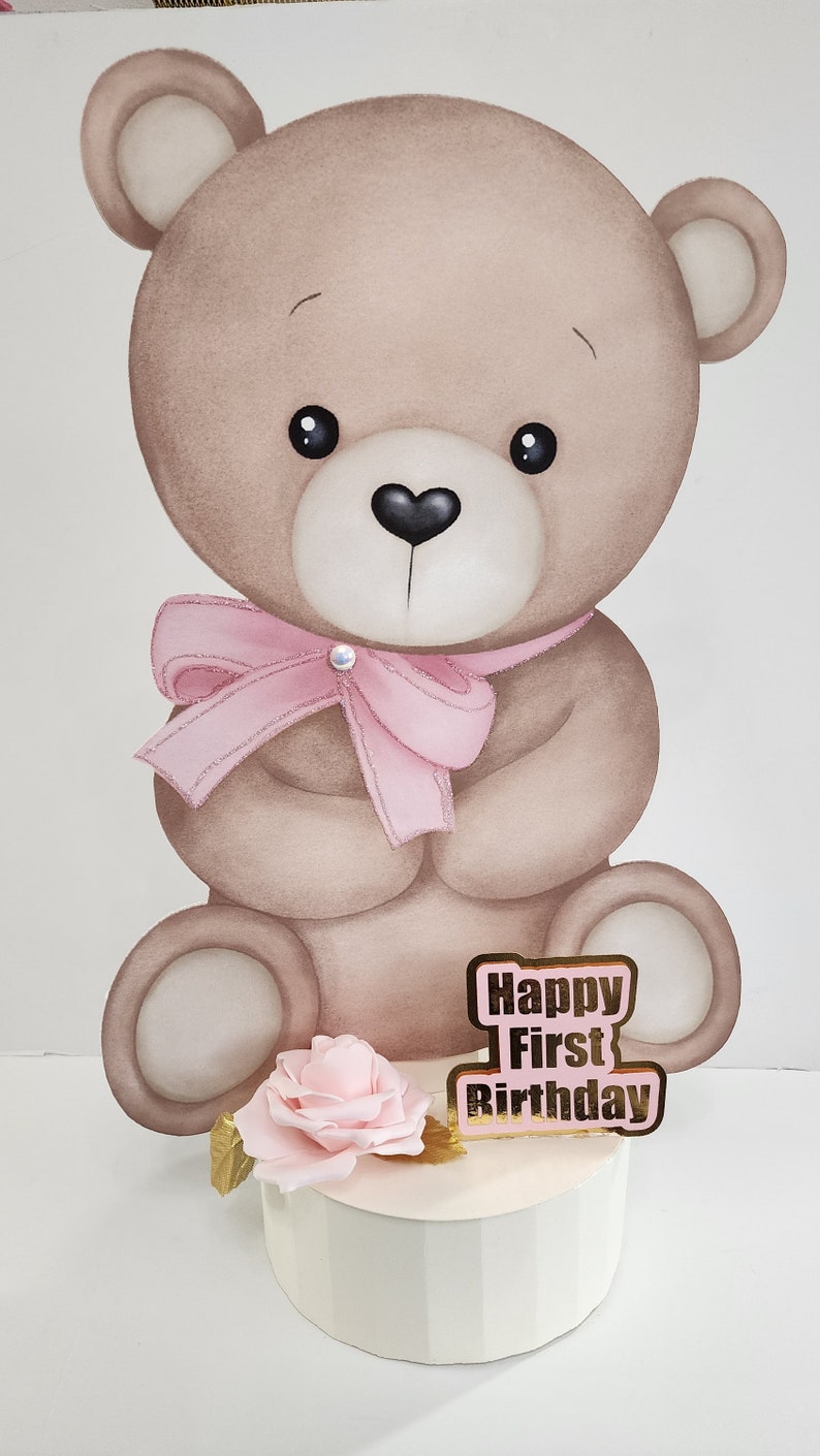 Teddy Bear Centerpiece Bear Baby Shower Theme Party Pink - Etsy