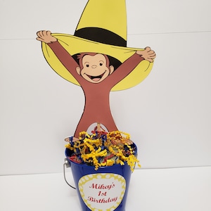 Curious George Centerpieces, Yellow, Red and Blue, Curious George ...