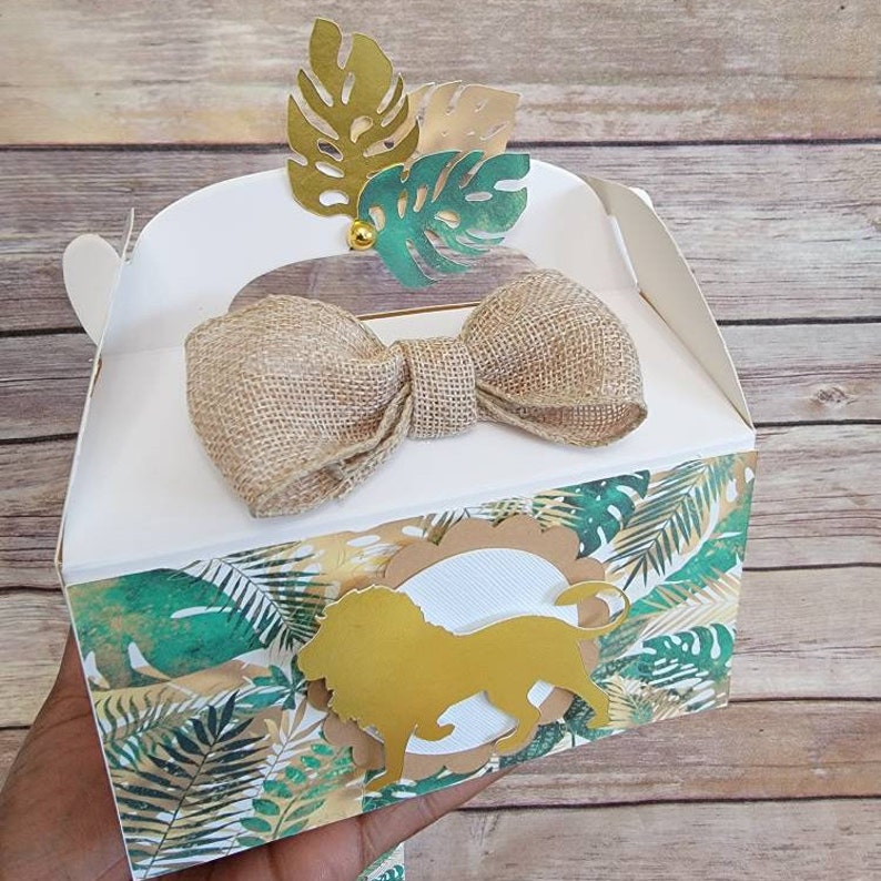Safari Favor Box Safari Them Gable Box Jungle Themed Party - Etsy