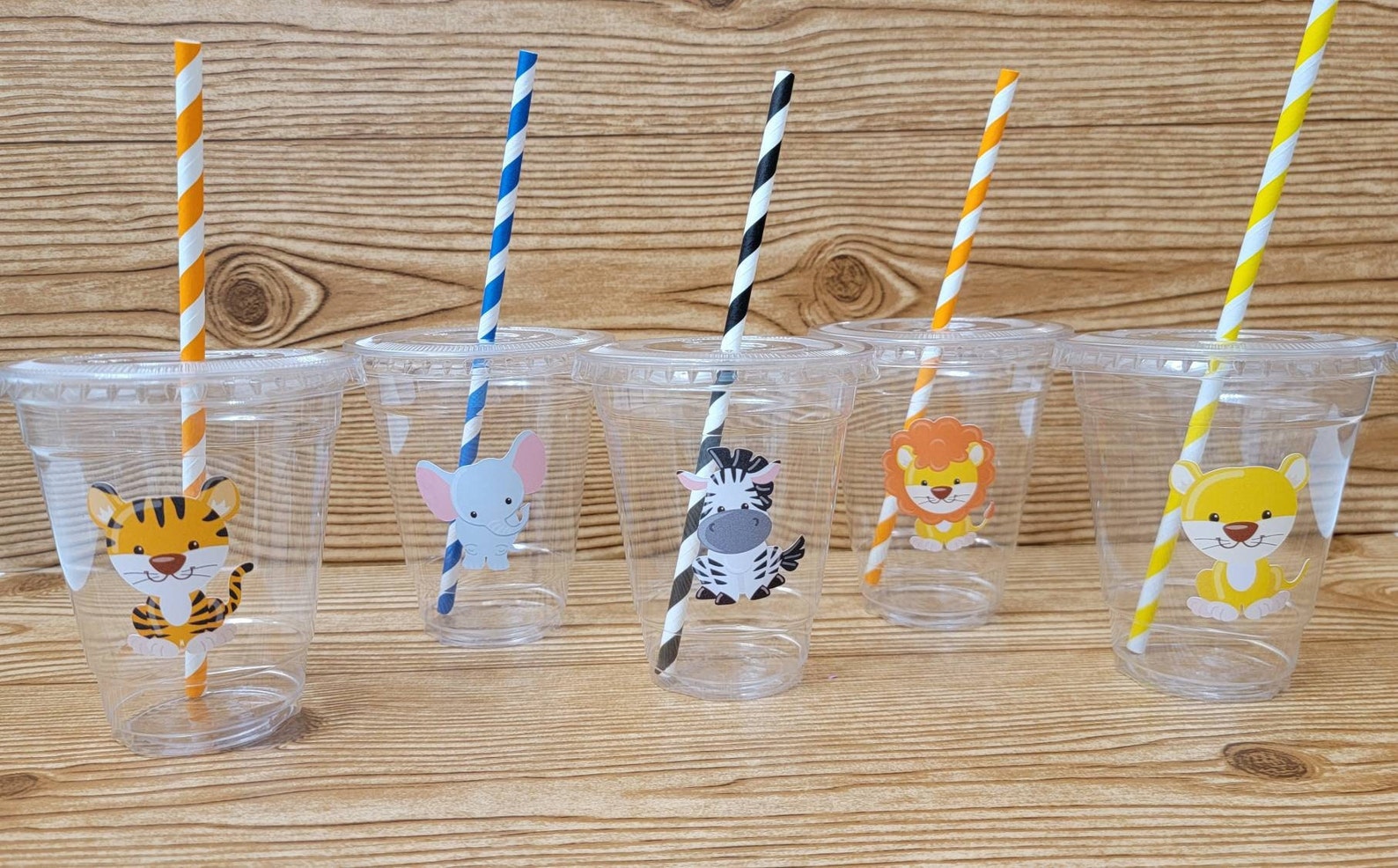 12oz Jungle Theme Party Cups Zoo Animal Party Jungle Theme - Etsy