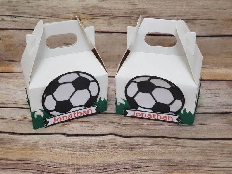 Soccer Favor Box Soccer Party Theme - Etsy