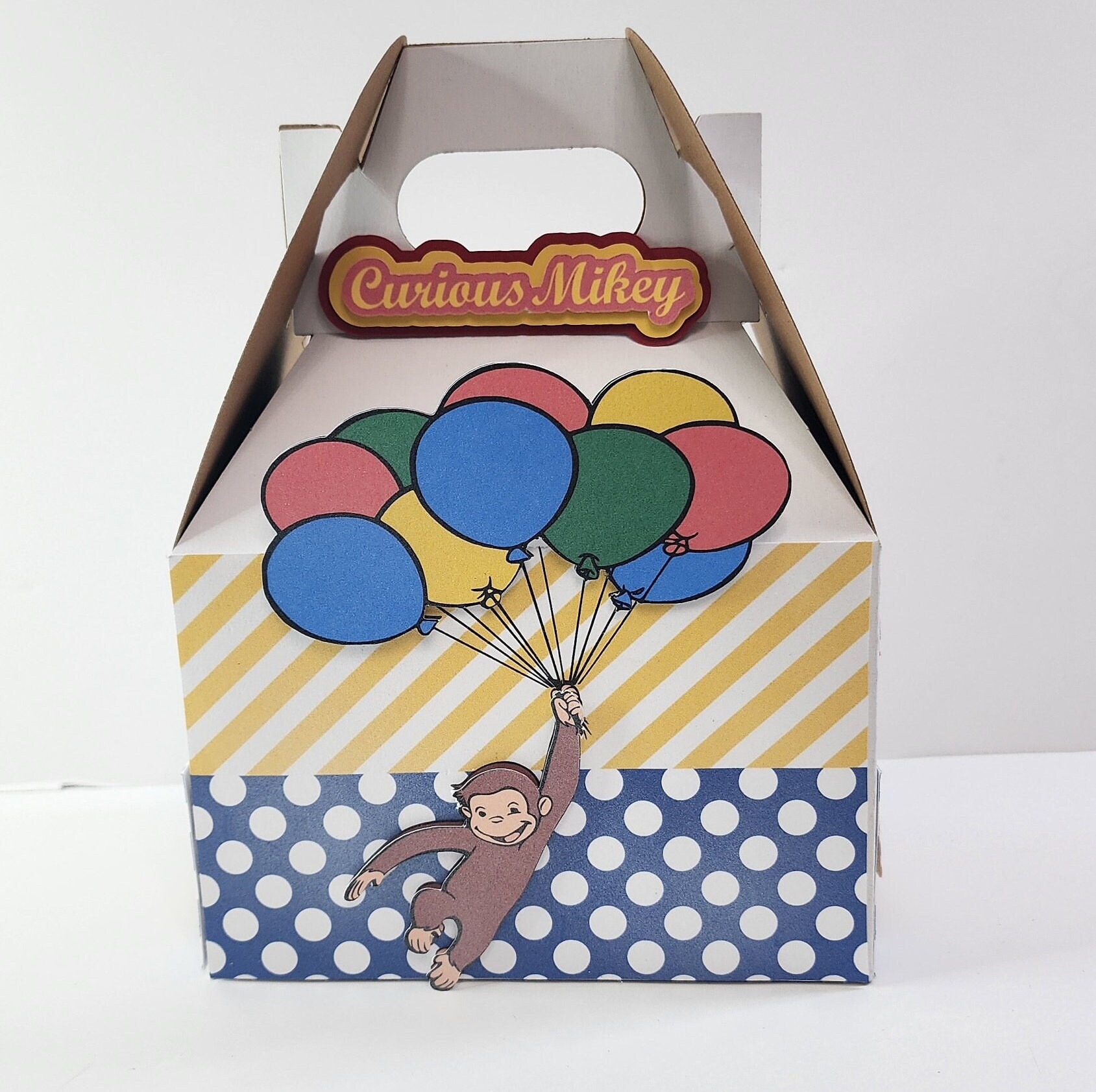 Curious George Treat Box Curious George Party Theme Curious - Etsy