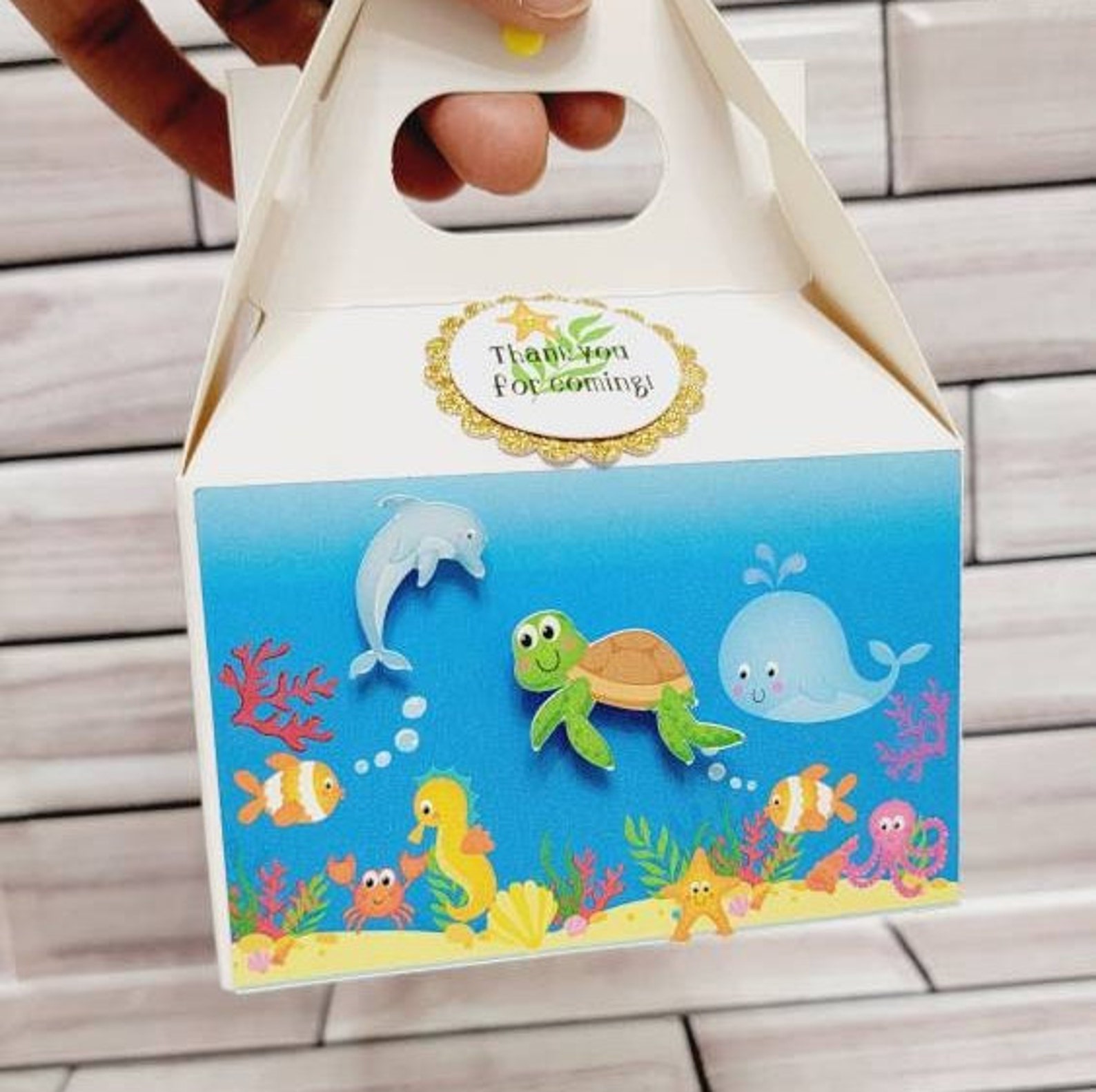 Under the Sea Favor Boxes Under the Sea Theme Party Under | Etsy