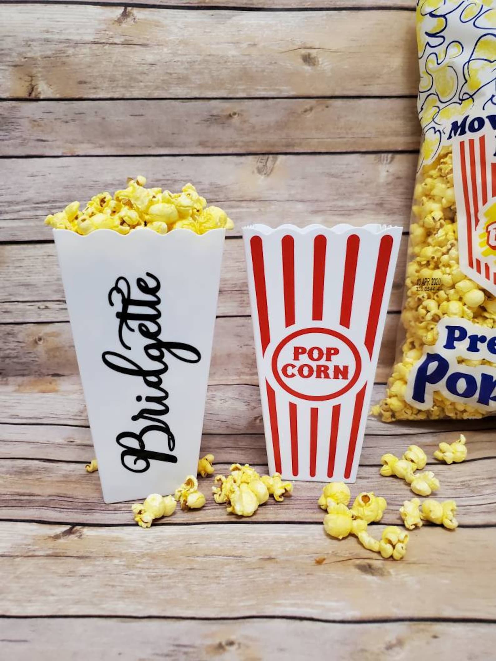 Personalized Popcorn Tub Personalized Popcorn Bucket Movie - Etsy