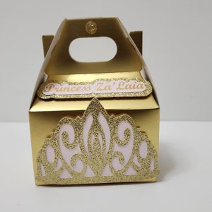 Princess Theme Party, Tiara Favor Boxes, Princess Crown Favors Boxes ...