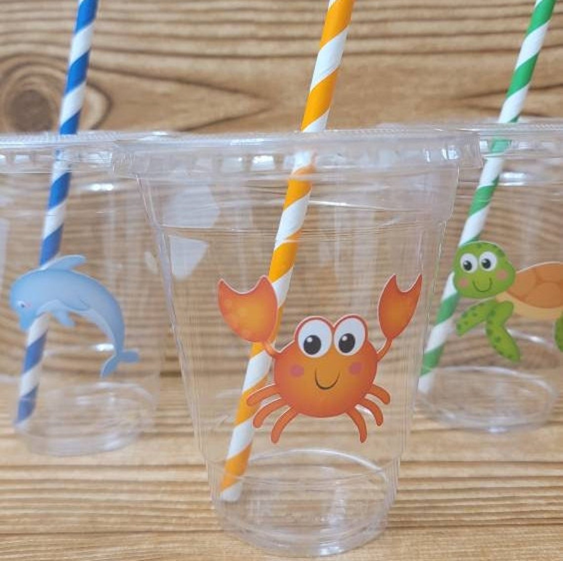 12oz Under the Sea Disposable Cups Under the Sea Birthday | Etsy