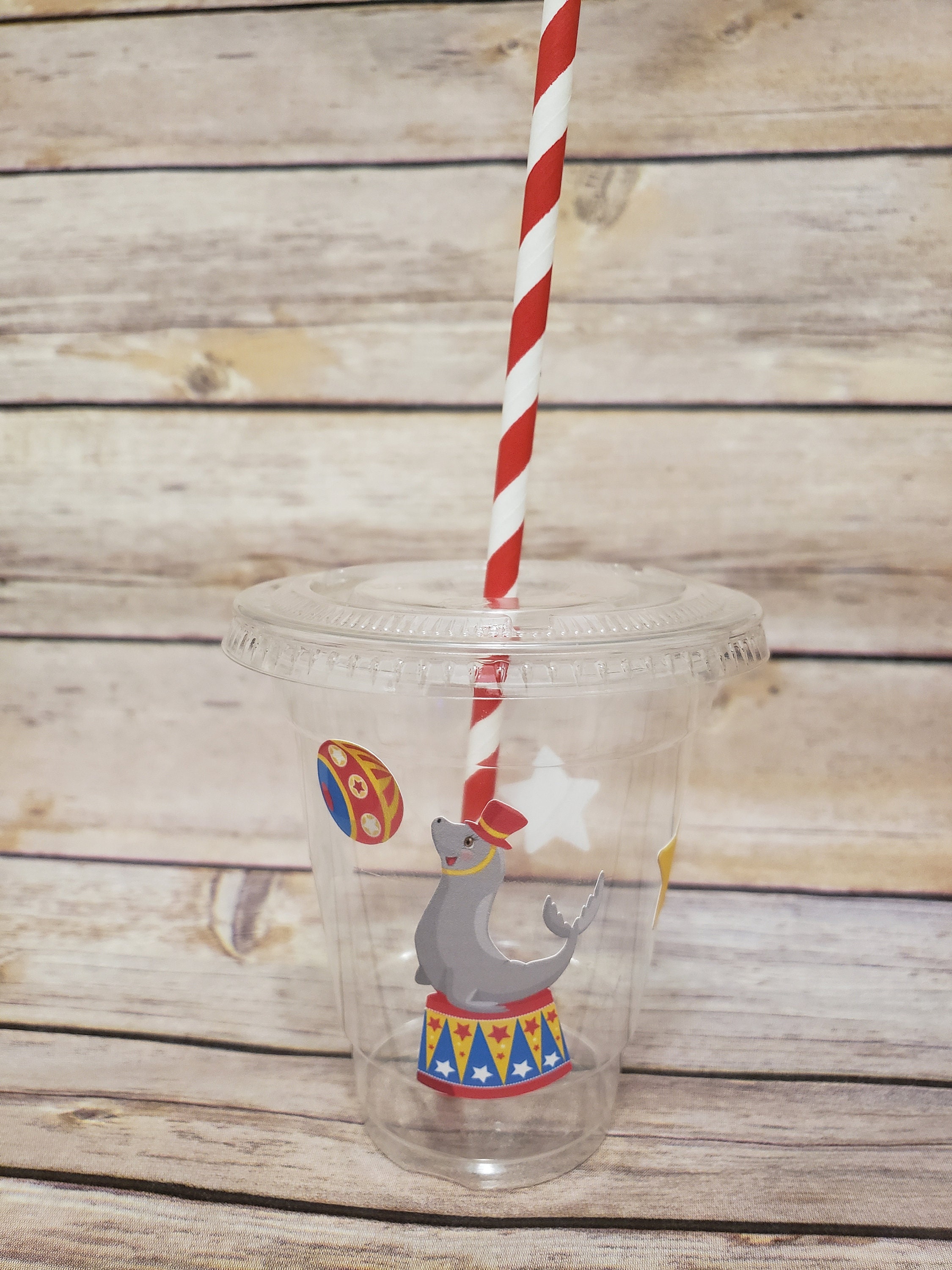 Circus Theme Cups Circus Boxes Circus Birthday Circus | Etsy