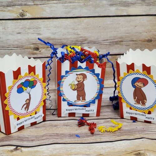 Curious George Birthday i Am One Banner / Curious | Etsy