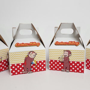 Curious George Treat Box, Curious George Party Theme, Curious George ...