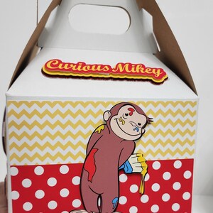 Curious George Treat Box, Curious George Party Theme, Curious George ...