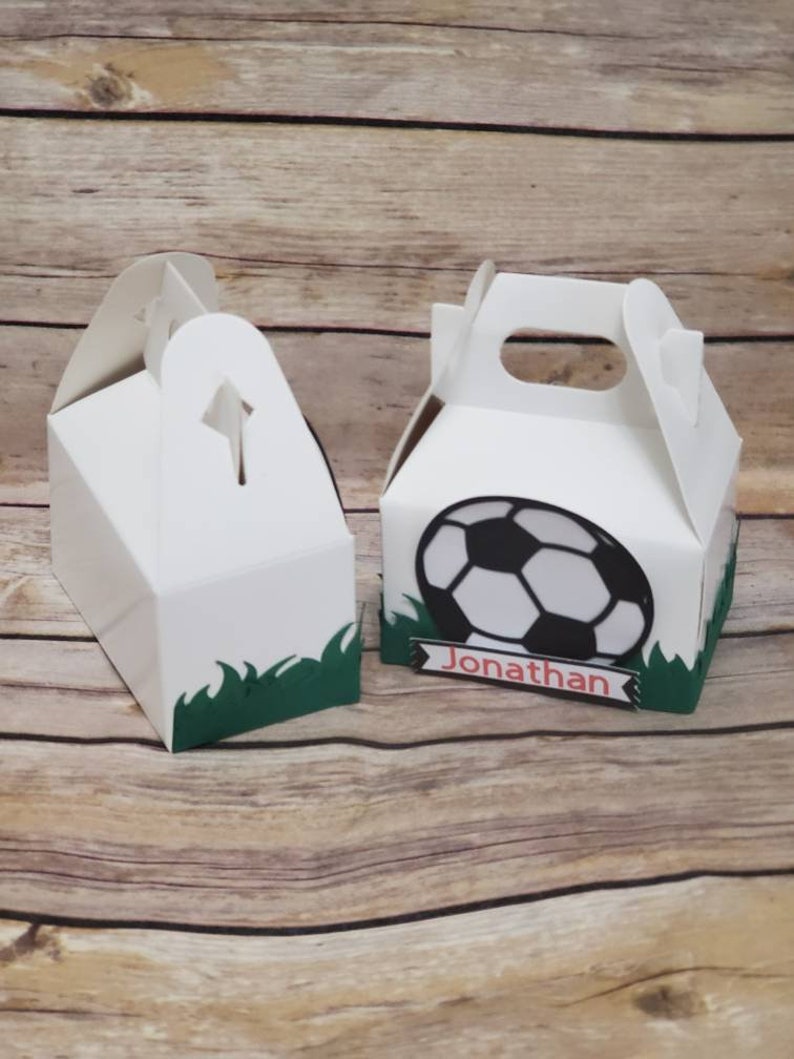 Soccer Favor Box Soccer Party Theme - Etsy